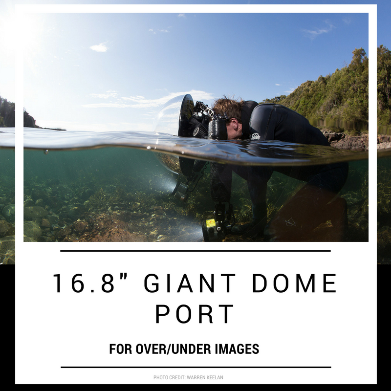 Giant dome port for over/under photographs - Matty Smith Photo